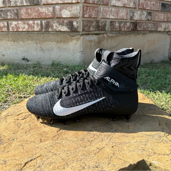 Nike | Shoes | Nike Alpha Menace Elite 2 Black Cleats | Poshmark